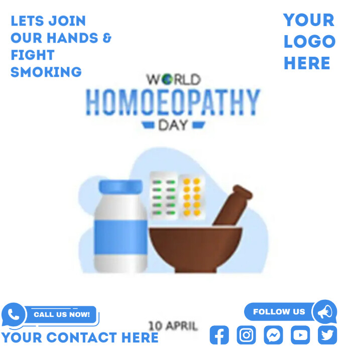 world homoeopathy day Template | PosterMyWall