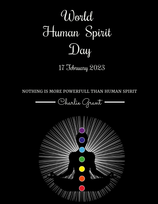 Copy of World human spirit day | PosterMyWall