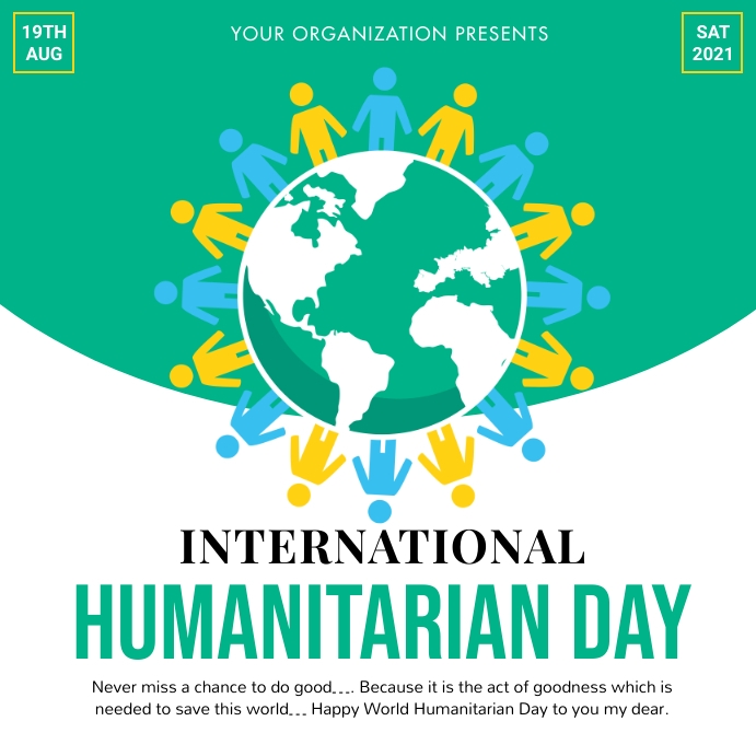 World humanitarian day,event Template | PosterMyWall