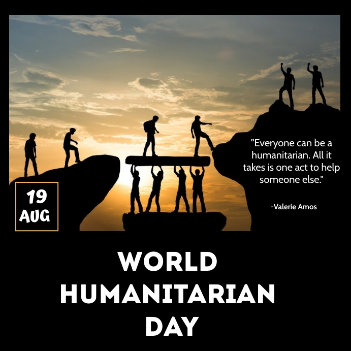 Copy of World Humanitarian Day Flyer Quote | PosterMyWall