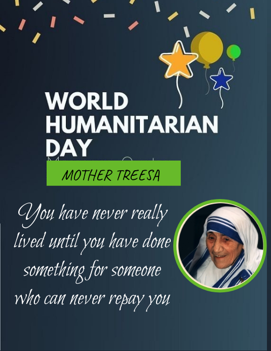 WORLD HUMANITARIAN DAY FLYER Template | PosterMyWall
