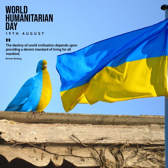 World Humanitarian Day Instagram post (1) Template | PosterMyWall