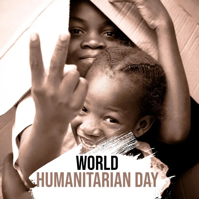 World Humanitarian Day Instagram Post Template | PosterMyWall