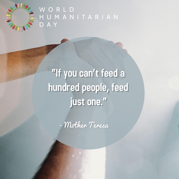 World Humanitarian Day Quotes Template | PosterMyWall