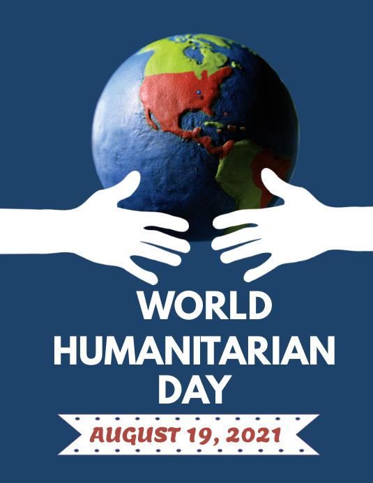 World Humanitarian Day Template Flyer | PosterMyWall