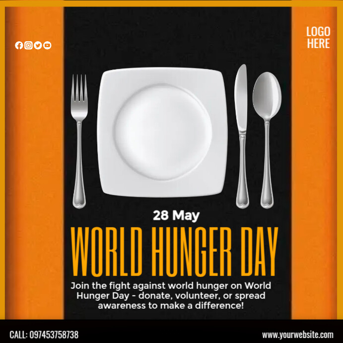 Copy of World Hunger Day | PosterMyWall