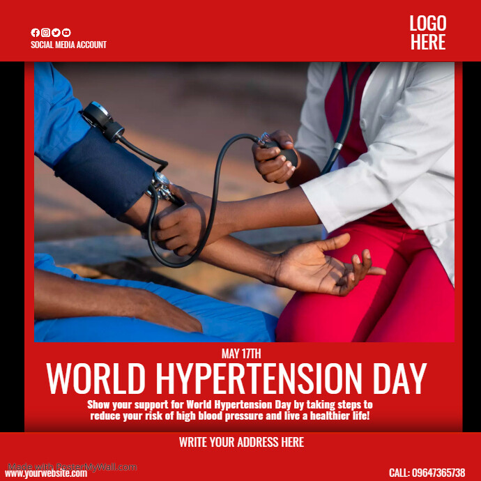 World Hypertension Day Template | PosterMyWall