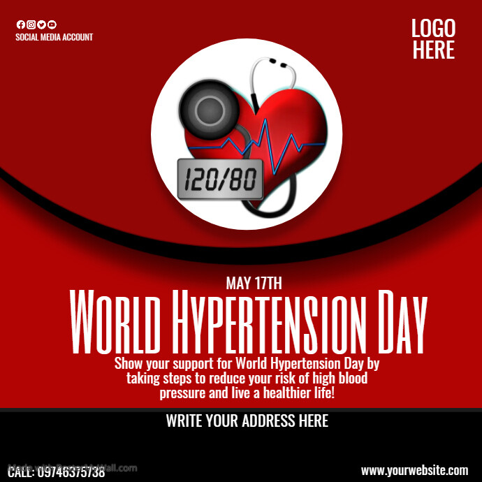 Modèle World Hypertension Day | PosterMyWall
