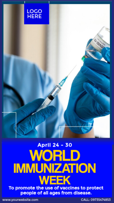 World Immunization Week Design Template | PosterMyWall