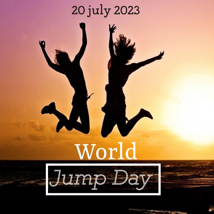 World jump day inatsgram post Template | PosterMyWall