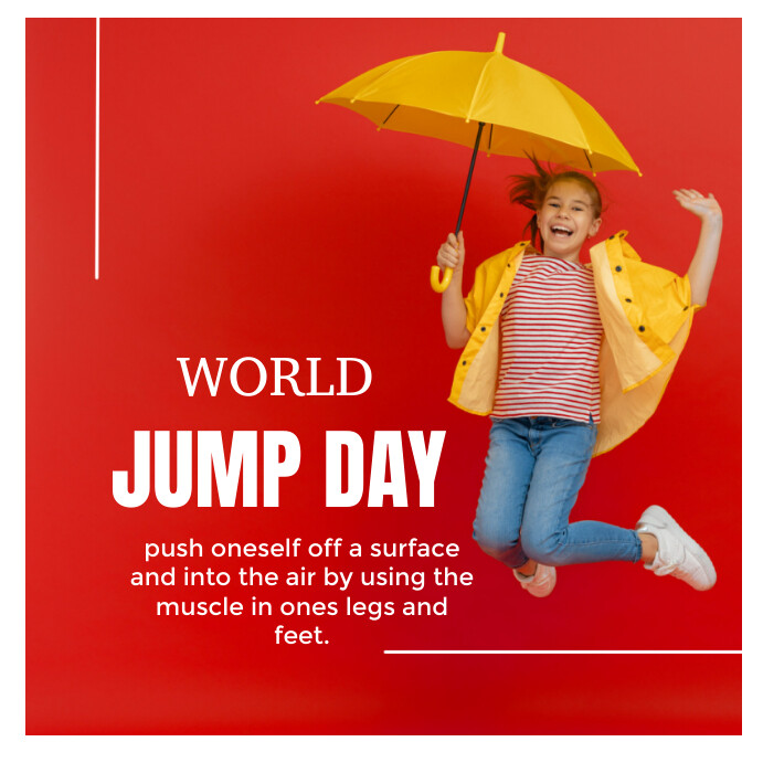 Modèle world jump day template | PosterMyWall