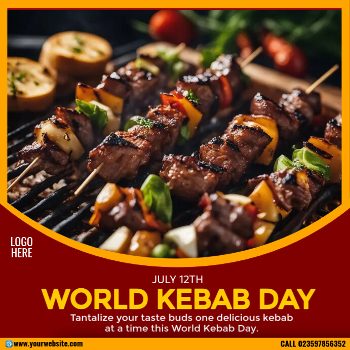 World Kebab Day Template | PosterMyWall