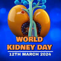 World kidney day 2024 2025 Template | PosterMyWall