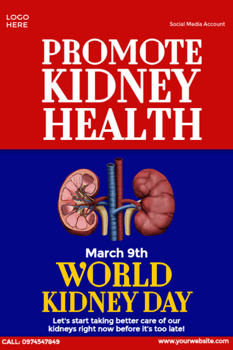Copy of World Kidney Day Poster | PosterMyWall