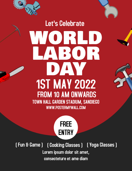 WORLD LABOR DAY Template | PosterMyWall