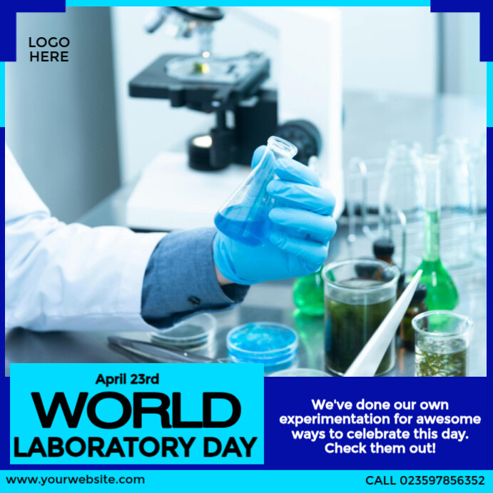 Copy of World Laboratory Day | PosterMyWall