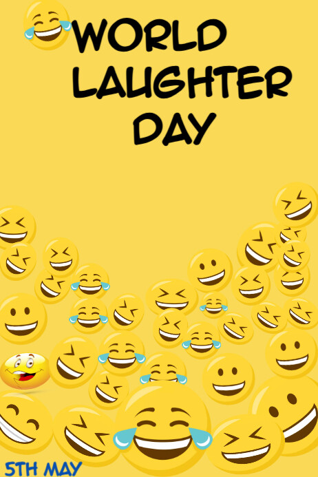 Copy of World laughter day Flyer template/poster temp | PosterMyWall
