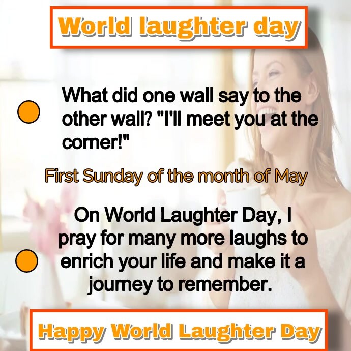 Plantilla de World laughter day post | PosterMyWall