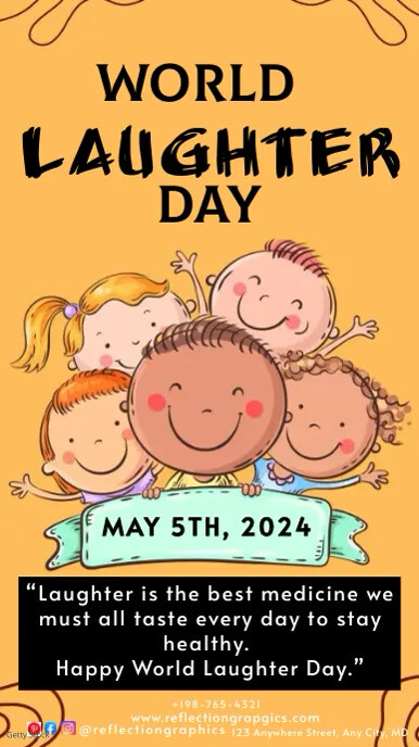 World Laughter Day Template | PosterMyWall