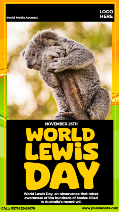 World Lewis Day Template | PosterMyWall