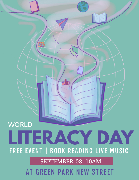 Copy Of World Literacy Day event school PosterMyWall copy-of-world-literacy-day-event-school-postermywall