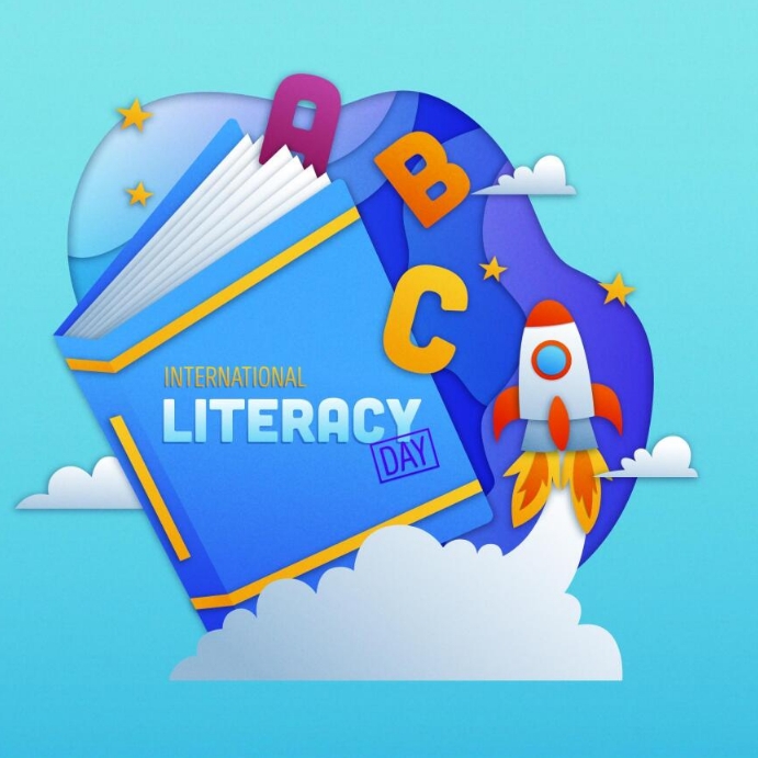 World literacy day flyer design Template | PosterMyWall