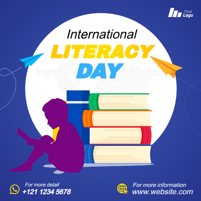 world literacy day social media post Template | PosterMyWall