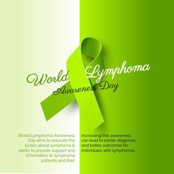 World Lymphoma Awareness Day Instagram Post Template | PosterMyWall