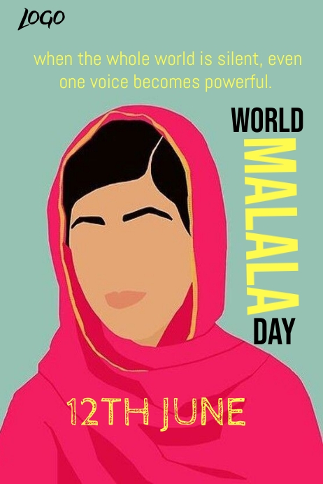 World Malala Day Template | PosterMyWall