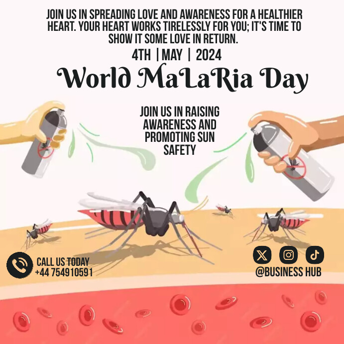 world malaria day Template | PosterMyWall