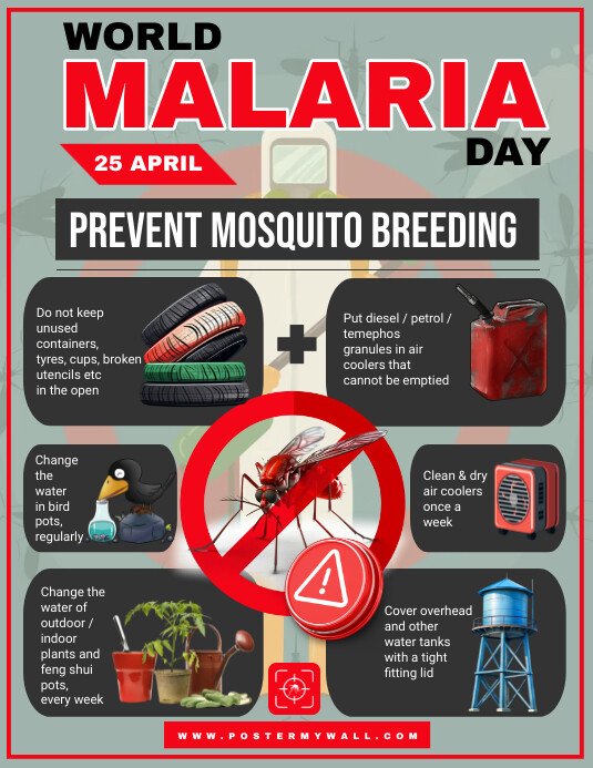 World Malaria day Template | PosterMyWall