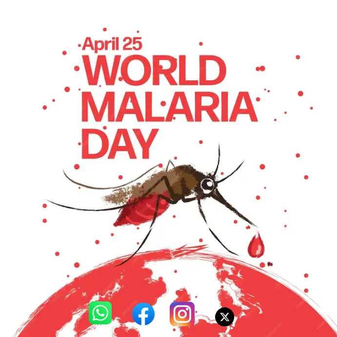 Modèle World malaria day flyer template | PosterMyWall