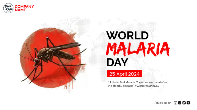 World Malaria day Landscape Banner Template | PosterMyWall