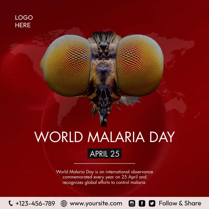 World Malaria Day Post Template | PosterMyWall