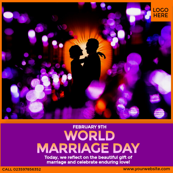 Copy of World Marriage Day | PosterMyWall