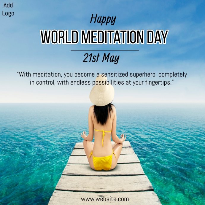 world meditation day,happy meditation day Template | PosterMyWall