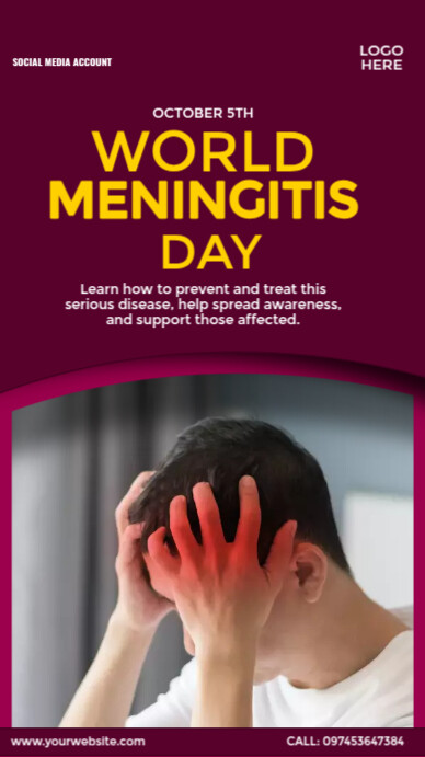 World Meningitis Day event Template | PosterMyWall