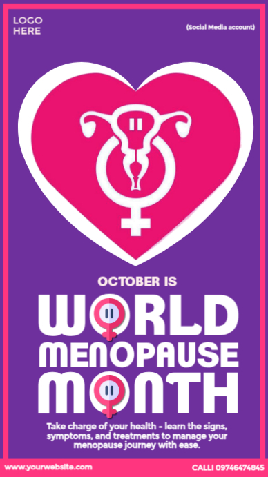 World Menopause Month Template | PosterMyWall