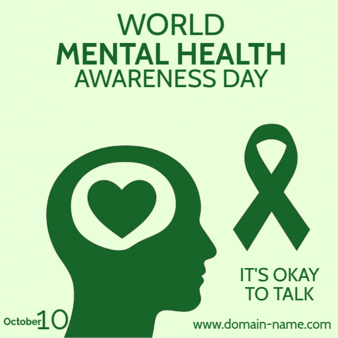 World Mental Health Awareness Day Instagram Poster Template | PosterMyWall
