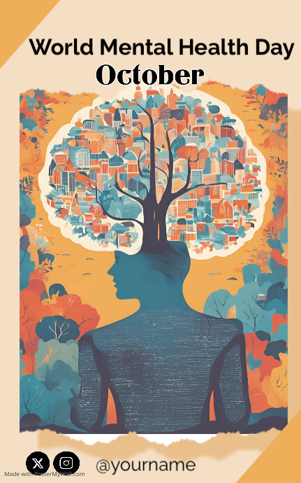 Copy of World Mental Health Day Cover | PosterMyWall