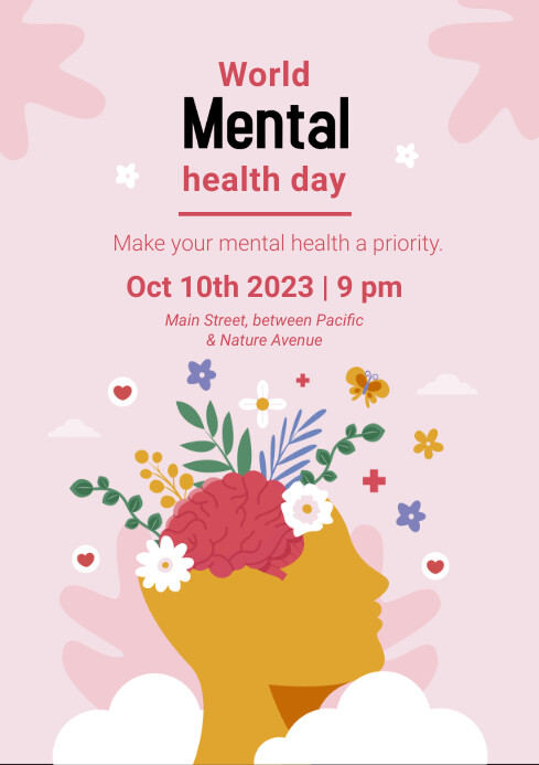 World Mental Health Day Flyer Template | PosterMyWall