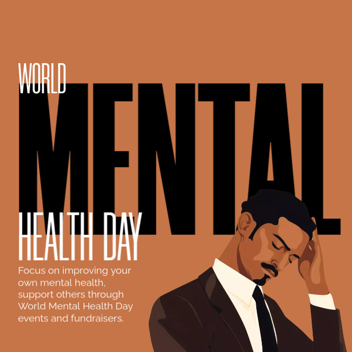 World Mental Health Day Instagram Post Template | PosterMyWall