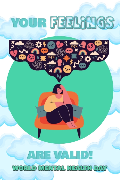 World Mental Health Day poster Template | PosterMyWall