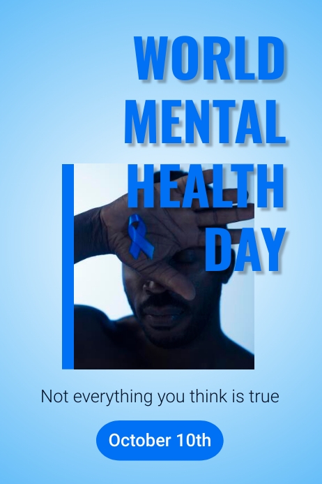 World Mental Health Day Poster Template | PosterMyWall