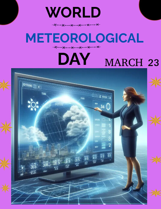 WORLD METEOROLOGICAL DAY Template | PosterMyWall