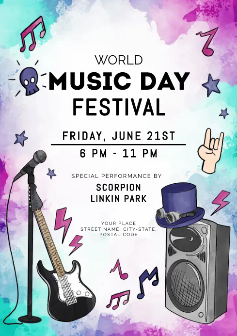 world music day Template | PosterMyWall