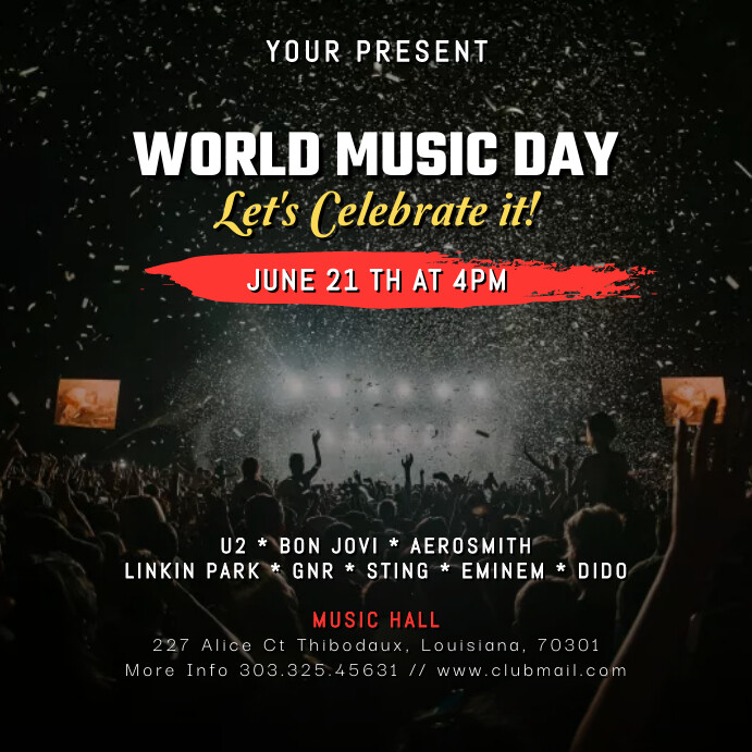 world music day Template | PosterMyWall