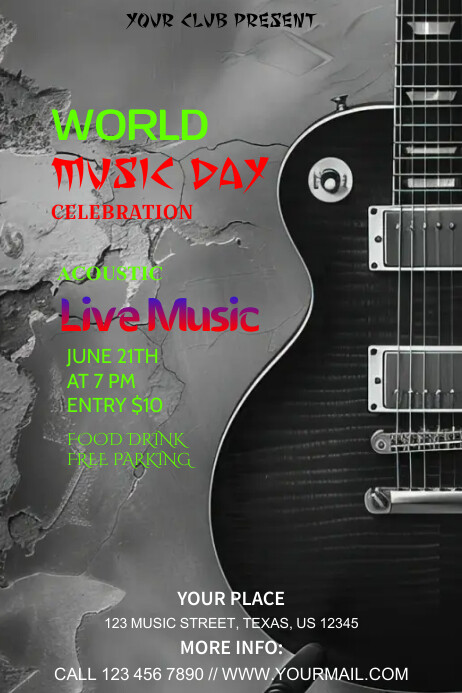 world music day Template | PosterMyWall