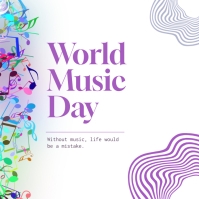 World Music Day Instagram Post Template | PosterMyWall