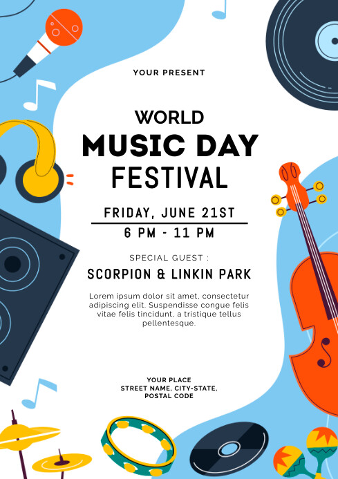 world music day Template | PosterMyWall